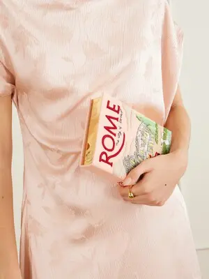 OLYMPIA LE-TAN Rome Embroidered Clutch - Pink