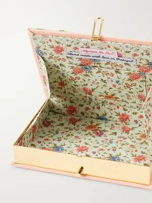OLYMPIA LE-TAN Rome Embroidered Clutch - Pink