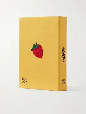 OLYMPIA LE-TAN Waffles: Breakfast For Champions" Embroidered Book Clutch - Orange