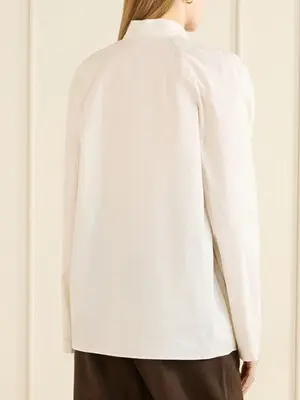 LEMAIRE Ascot Cotton And Silk-blend Shirt