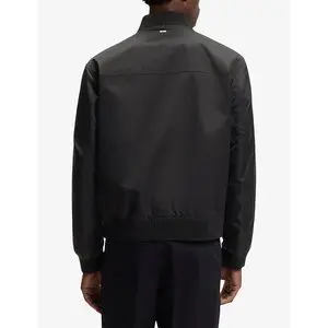 BOSS Baseball-collar Press-stud Woven Jacket