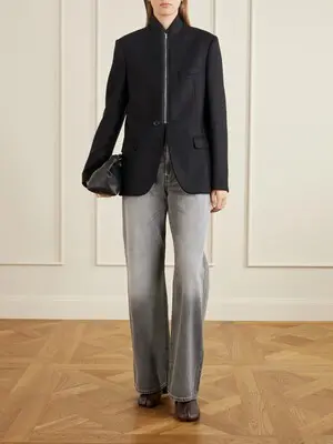 MAISON MARGIELA Wool-blend Zip-up Blazer