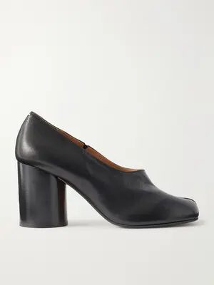 MAISON MARGIELA Tabi 80 Leather Pumps - Black