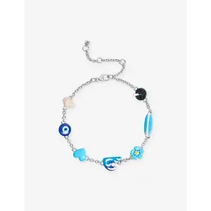 POUBEL Azure Sterling-silver Charm Bracelet