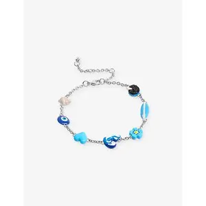 POUBEL Azure Sterling-silver Charm Bracelet