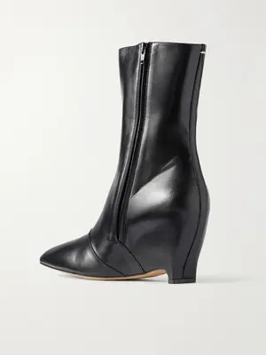 MAISON MARGIELA Heel-less Leather Ankle Boots