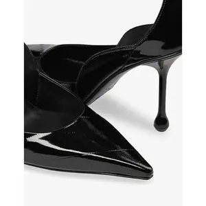 JIMMY CHOO Quinci 95 Embossed Patent Leather Heels