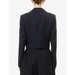 ROHE FRAMES Cropped Peak-lapel Wool Blazer