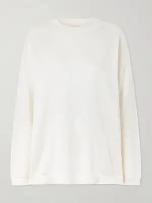 Khaite Dylan Silk Sweatshirt - Neutrals