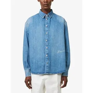 Jacquemus La Chemise De-nîmes Simon Denim Shirt - Blue/tabac