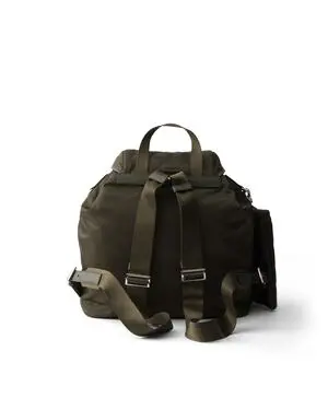 Prada Medium Quilted Re-nylon Backpack With Saffiano Leather Trim