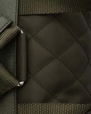 Prada Medium Quilted Re-nylon Backpack With Saffiano Leather Trim