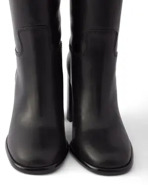 Prada Leather Knee High Boots