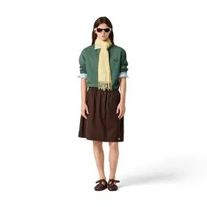 Miu Miu Washed Gabardine Skirt
