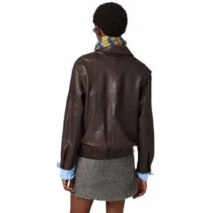 Miu Miu Leather Blouson Jacket