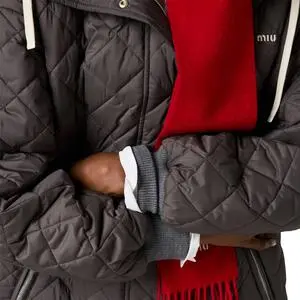 Miu Miu Technical Pongé Down Jacket