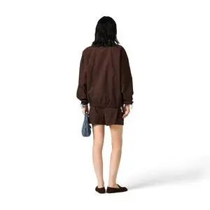 Miu Miu Washed Gabardine Shorts