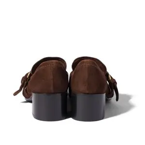 Miu Miu Suede Loafers With Buckle
