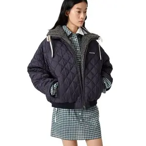 Miu Miu Technical Pongé Down Jacket
