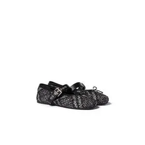 Miu Miu Wool And Silk Ballerinas