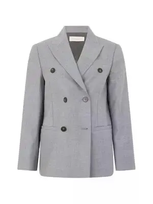 SLOWEAR Double-breasted Peaked-lapel Jacket - Grey