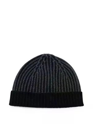 04651 / A TRIP IN A BAG Ribbed-knit Beanie Hat - Grey