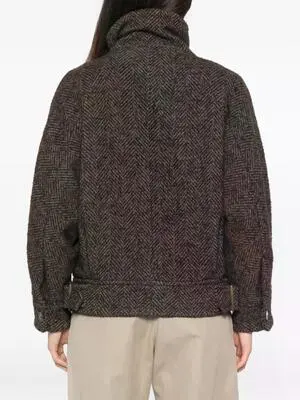 Marella Herringbone Zip-fastening Jacket