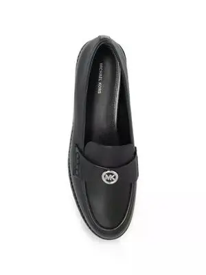 Michael Kors Logo-plaque Leather Ballet Flats