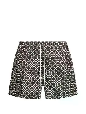 Simkhai Malachi Drawstring Swim Shorts - Brown