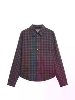 Marni Checked Cotton Shirt - Blue
