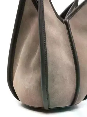 Hereu Cabus Suede Shoulder Bag