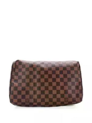 LOUIS VUITTON Speedy 30 Damier Satchel Handbag - Brown
