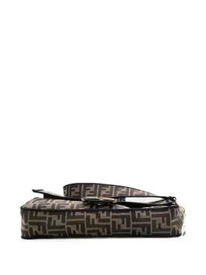 Fendi Baguette Nm Bag Zucca Canvas Shoulder Bag