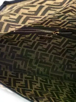 Fendi Baguette Nm Bag Zucca Canvas Shoulder Bag