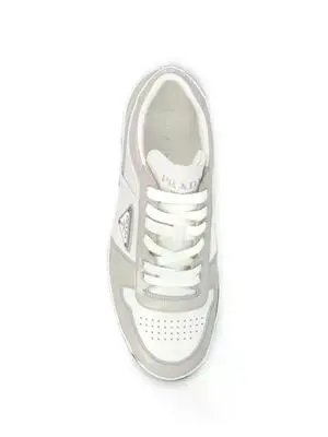 Prada Downtown Logo-patch Sneakers - Grey
