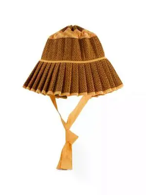 Lorna Murray Ravello Check-pattern Woven Sun Hat - Brown