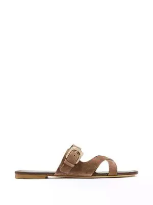 STUART WEITZMAN Buckle-fastening Crossover Sandals