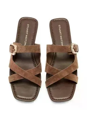 STUART WEITZMAN Buckle-fastening Crossover Sandals