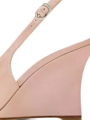 STUART WEITZMAN Patent-leather Slingback Sandals