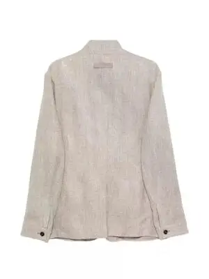 Zegna Button-up Linen Jacket