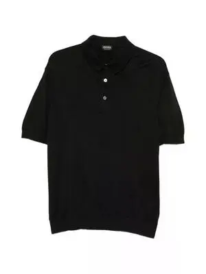Zegna Short-sleeve Polo Shirt - Black