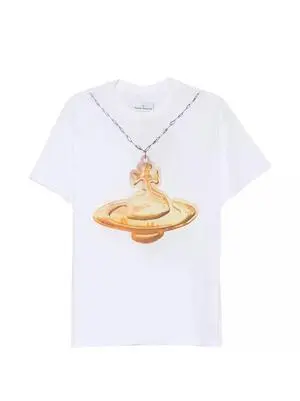 VIVIENNE WESTWOOD Orb-print Ribbed Tank Top - Blue