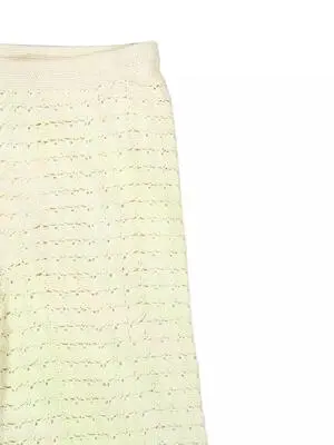 Escvdo Safi Abanico Crochet-stitch Trousers