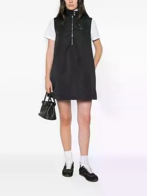 Prada A-line Sleeveless Mini Dress - Black