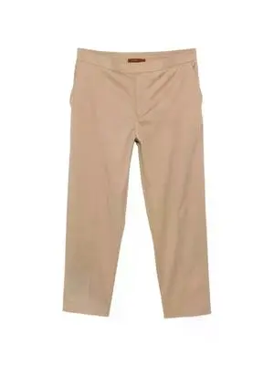 Zegna Elasticated-waistband Tailored Trousers - Neutrals
