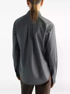 LEMAIRE Pointed-collar Shirt In Washed Cotton-silk