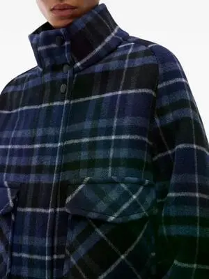Pinko Checked Cropped Coat