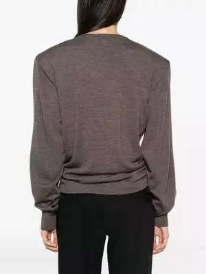 Magda Butrym Long Sleeve Knot Detail Sweater