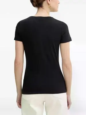 TRUSSARDI Logo-embroidered T-shirt