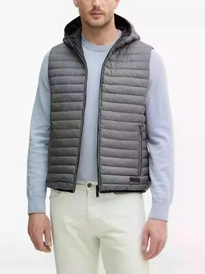 TRUSSARDI Hooded Quilted Gilet